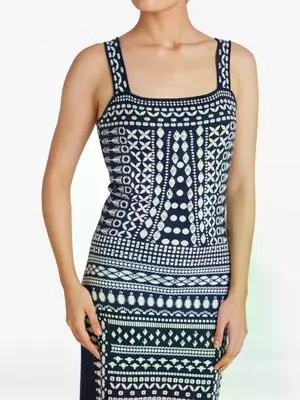 TEMPERLEY LONDON Tlalli Knitted Dress - Blue