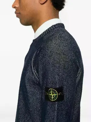 Stone Island Textured Crew-neck Sweater