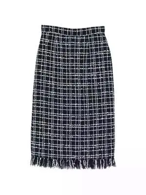 THELAURENT Check-pattern Midi Skirt