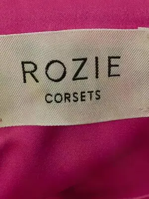ROZIE CORSETS Pleated Off-the-shoulder Corset Top