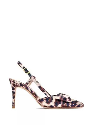 Sachin & Babi Bow-detail Leopard Print Pumps