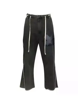 Rrr123 Raw Edge Hem Bottoms For Men