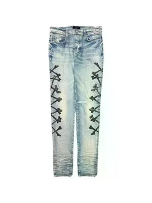 Amiri Bones-motif Jeans