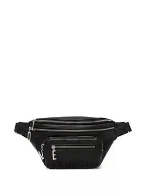 Moschino Zip-up Belt Bag - Black