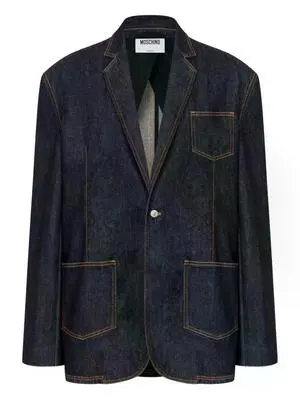 Moschino Patch-pocket Denim Blazer