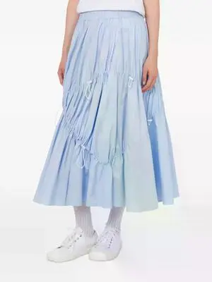Moschino Elastic-waist Gathered Skirt - Blue