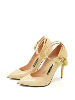 TOM FORD Padlock-detail Ankle-strap Stiletto Heel Shoes