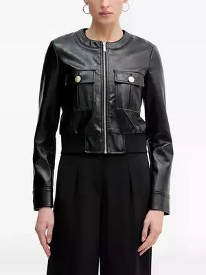 Sisley Flap-pockets Zipped Biker Jacket