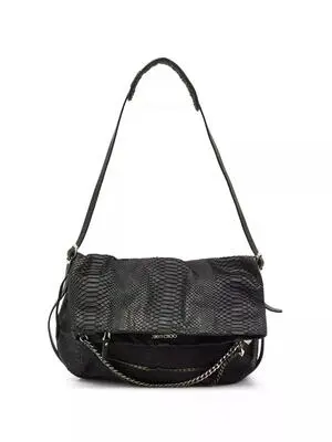 JIMMY CHOO Python Leather Shoulder Bag