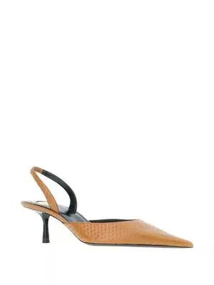 Saint Laurent Babylone Pointed Slingback Pumps