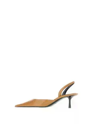 Saint Laurent Babylone Pointed Slingback Pumps