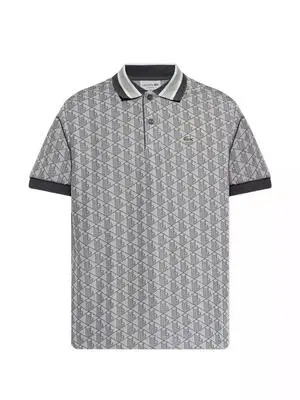 Lacoste Geometric-print Polo Shirt