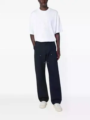 Carhartt Work In Progress Organic Cotton Straight-leg Trousers - Black
