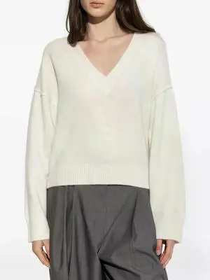 Officine Générale Misty V-neck Sweater - Neutrals