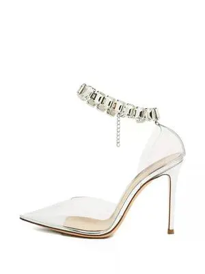 GIANVITO ROSSI Crystal-embellished Leather Heels