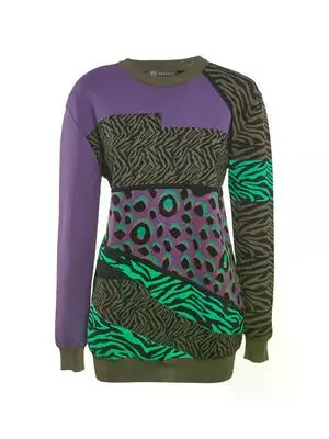 Versace Animal-print Jersey Top