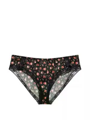 Dolce & Gabbana Floral Lace Briefs - Black
