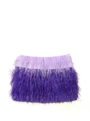 TWINSET Myfo Feather Mini Skirt