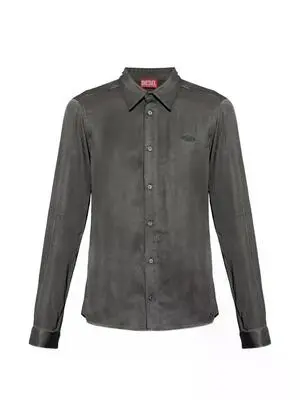DIESEL® Logo-embroidery Shirt - Grey