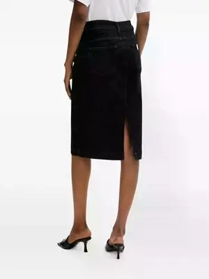 Liu Jo Buttoned Midi Denim Skirt