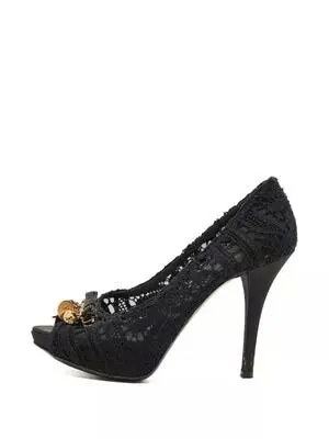 Dolce & Gabbana Lace-embellished Platform Pumps