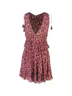 Ulla Johnson Noelle Floral-print Mini Dress - Red