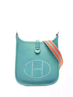 Hermès 2015 Clemence Evelyne Amazone Tpm Crossbody Bag - Blue