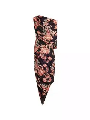 Etro Printed One-shoulder Dress