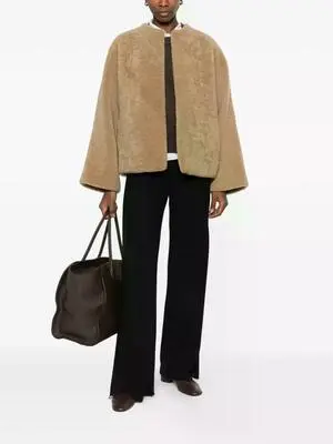 THE ROW Valorin Collarless Jacket - Neutrals