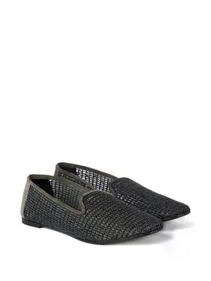 Brunello Cucinelli Precious Net-embroidery Loafers