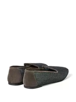 Brunello Cucinelli Precious Net-embroidery Loafers