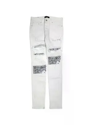 Men's Bandana Patch Jeans