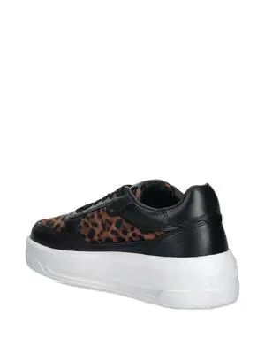 Moschino Leopard-print Platform Sneakers