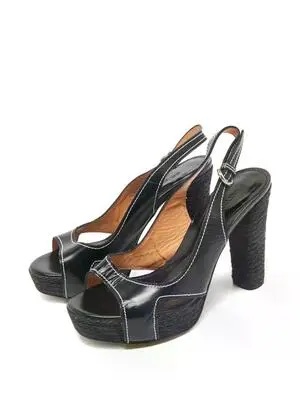 SERGIO ROSSI Open-toe Platform Espadrilles