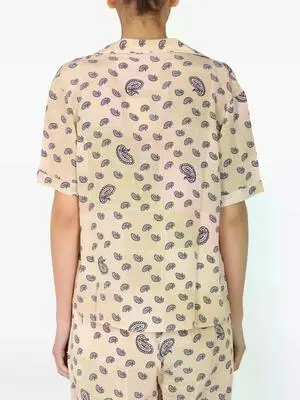 Être Cécile Paisley Short-sleeved Shirt - Neutrals