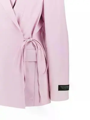 MSGM Tie-fastening Long-sleeve Blazer