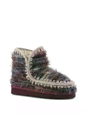 Mou Eskimo 18 Wool Ankle Boots - Blue