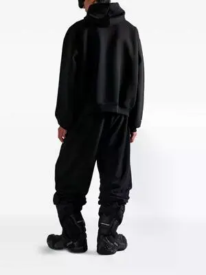 Balenciaga 3b Sports Icon Zip-up Hoodie - Black