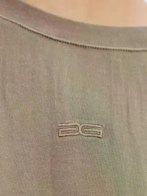 GESTUZ Logo-embroidered T-shirt - Brown