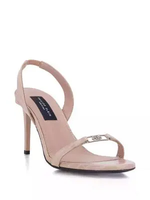 Philipp Plein Hexagon 9 Heeled Sandals - Neutrals