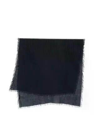 Fabiana Filippi Striped Fringed Scarf - Blue