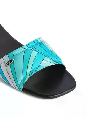 Emilio Pucci Patterned Flat Sandals