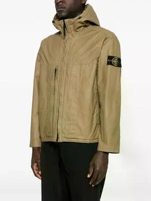 Stone Island Hooded Jacket - Neutrals