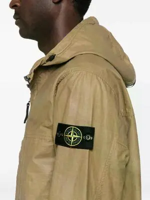 Stone Island Hooded Jacket - Neutrals