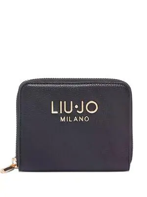 Liu Jo Logo Zip Wallet - Black