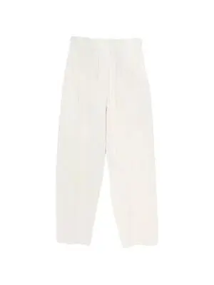 Issey Miyake Pleated Cropped Trousers