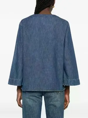Valentino Garavani V-neck Top - Blue