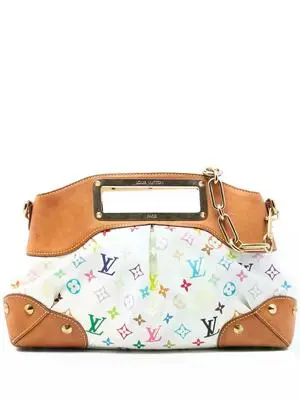 LOUIS VUITTON 2009 Monogram Multicolore Judy Mm Satchel - White
