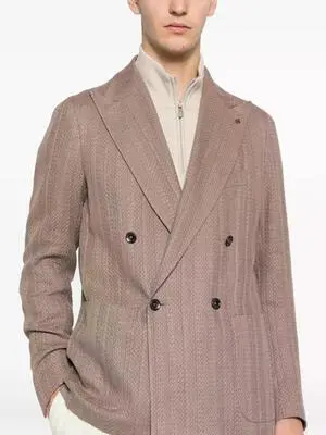 Tagliatore Double-breasted Patch-pocket Blazer