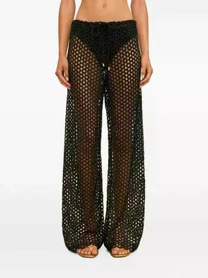 Cult Gaia Cut-out Drawstring Trousers - Black